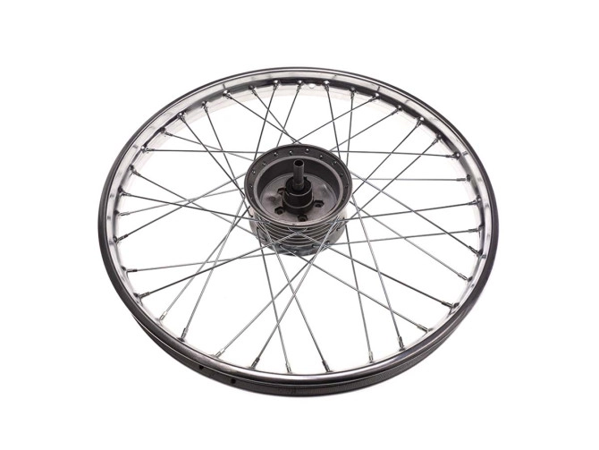 Velg 19 inch spaakwiel Tomos 2L / 3L voorwiel chroom A-kwaliteit