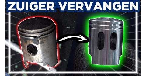 Tomos brommer zuiger vervangen uitleg