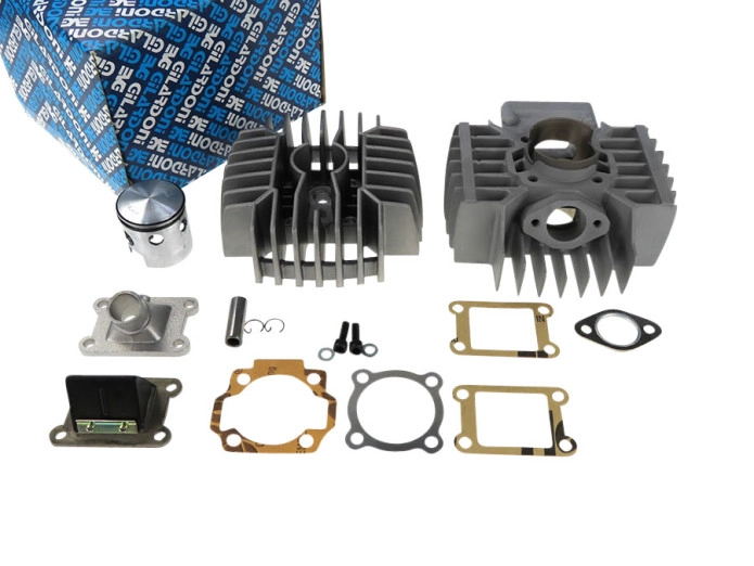 Cilinder Puch Maxi 74cc (47mm) Gilardoni / Italkit membraan + cilinderkop