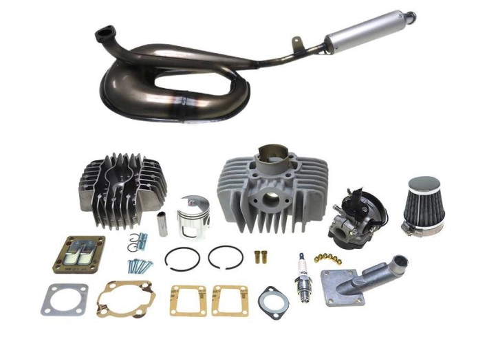 Cilinder Tomos A35 / A52 65cc (44mm) Airsal tuning set + Dellorto SHA ...