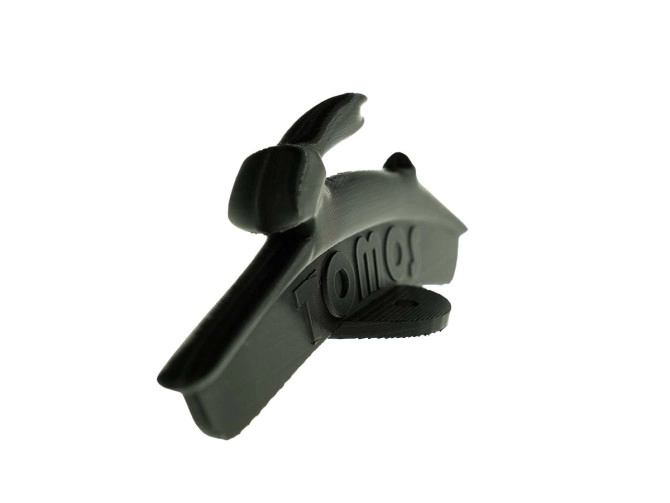 Voorspatbord plaatje Tomos logo met springende haas