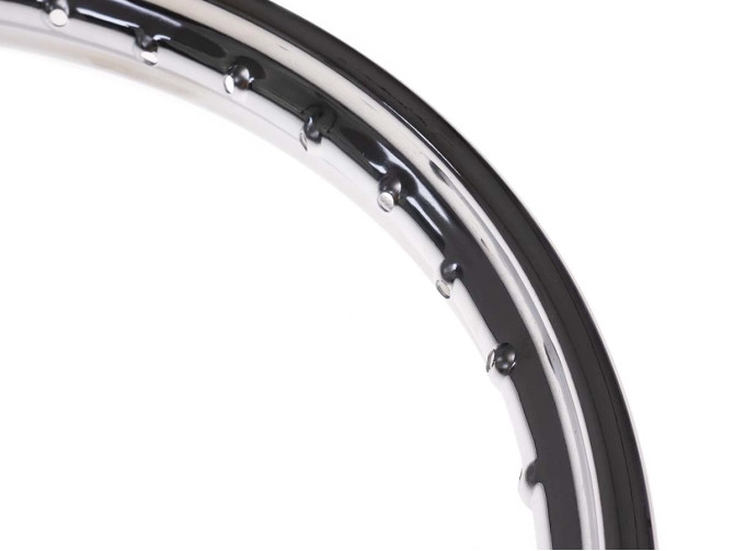 Tomos velg 16 inch 17x1.35 spaakwiel chroom Italcerchio / Radaelli