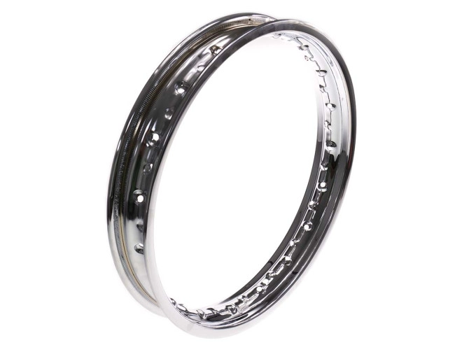 Tomos Velg 16 inch 16x1.85 spaakwiel chroom Italcerchio / Radaelli