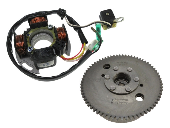 Tomos E-start flywheel with starter sprocket | Tomosshop