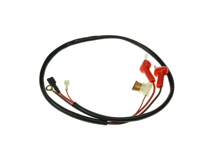 Wire loom battery connection for various Tomos models with E-start