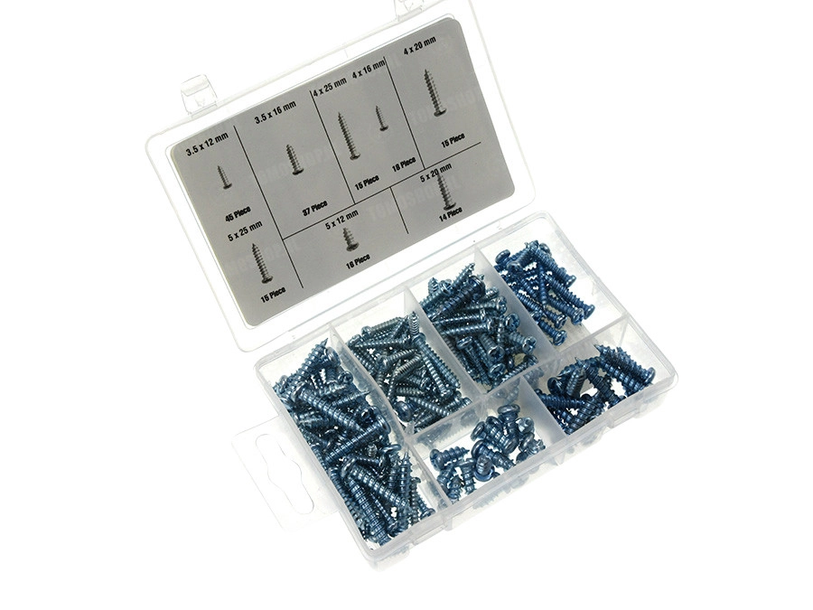 Assortment screws 175 pieces | Tomos parts shop
