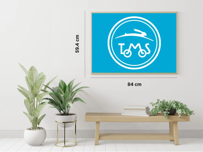 Poster Tomos logo blue A1 (59.4x84cm)