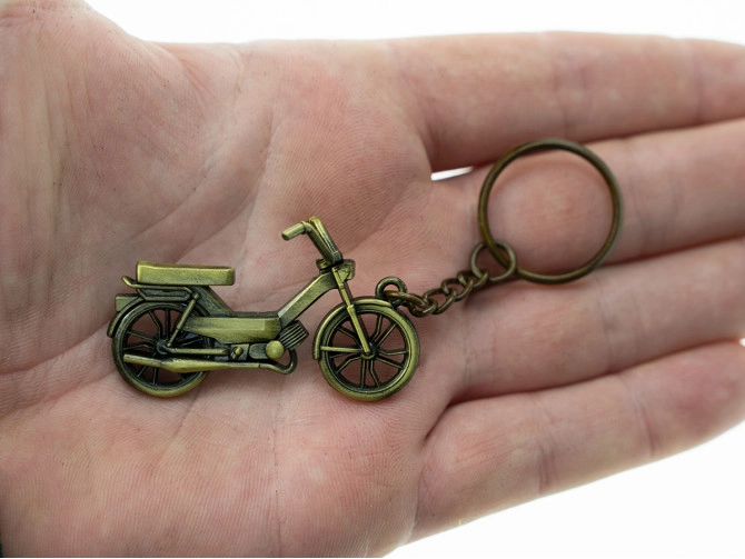 Keychain moped Tomos miniature RealMetal®
