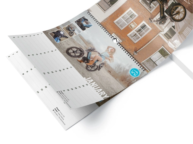 Birthday calendar Models with Tomos Mopeds Made in Holland