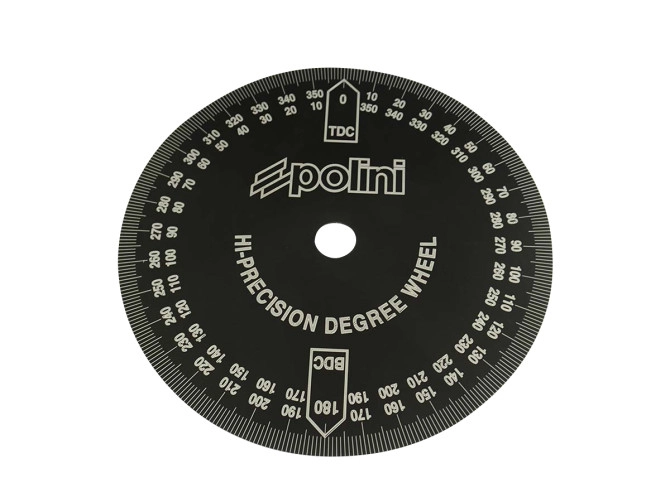 Degree plate adjustment tool for pre-ignition timing Polini