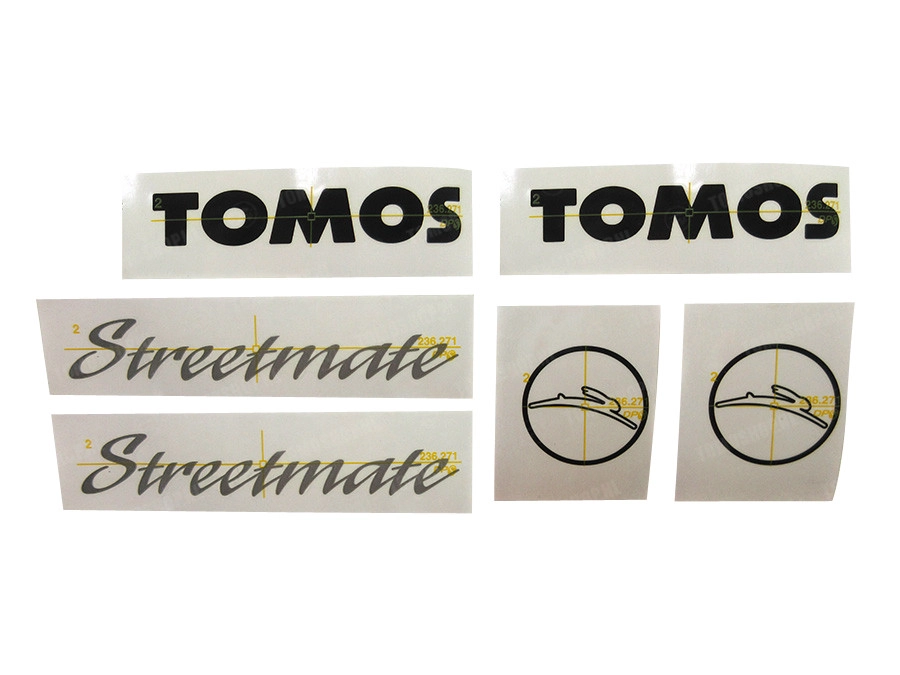 Sticker set voor Tomos Streetmate kopen? | Tomos shop