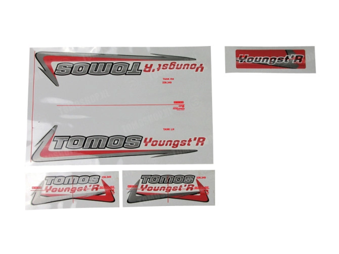 Tomos Youngst'R tank + frame sticker | Tomosshop