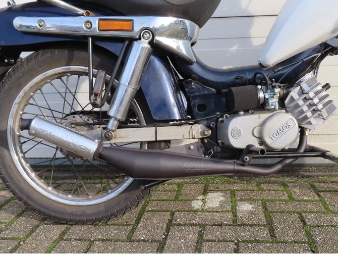 Tomos A55 exhaust 26mm Tecno Bullet black / aluminium Euro2