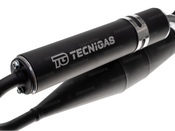 Uitlaat Tomos A3 / A35 28mm Tecnigas Next R zwart terugloop - black edition
