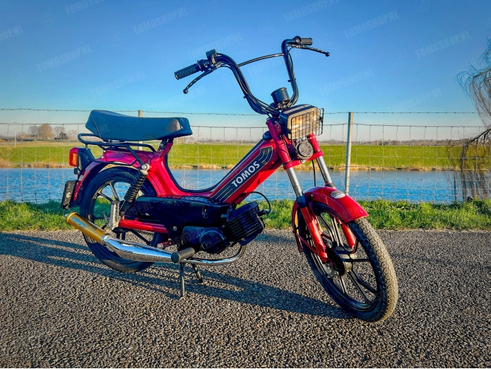 Zadel buddyseat Tomos A3 / A35 lang standaard zwart